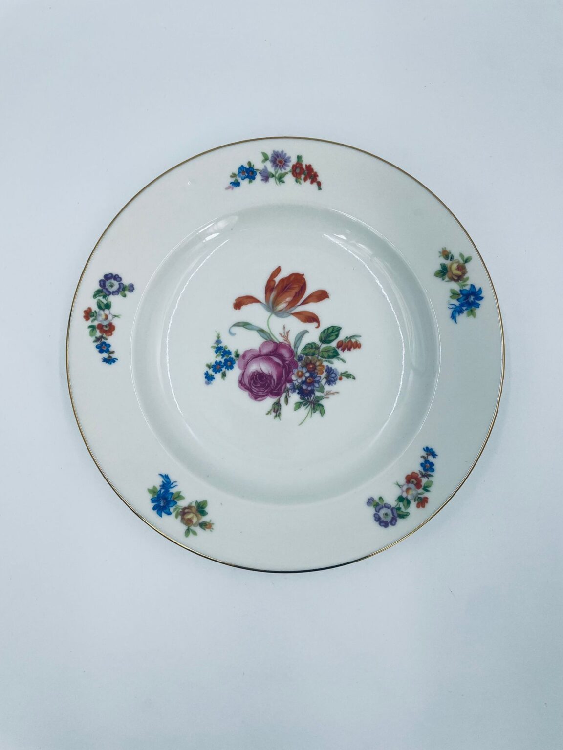 Antique deep dinner plate France P. C. L - Ant-art