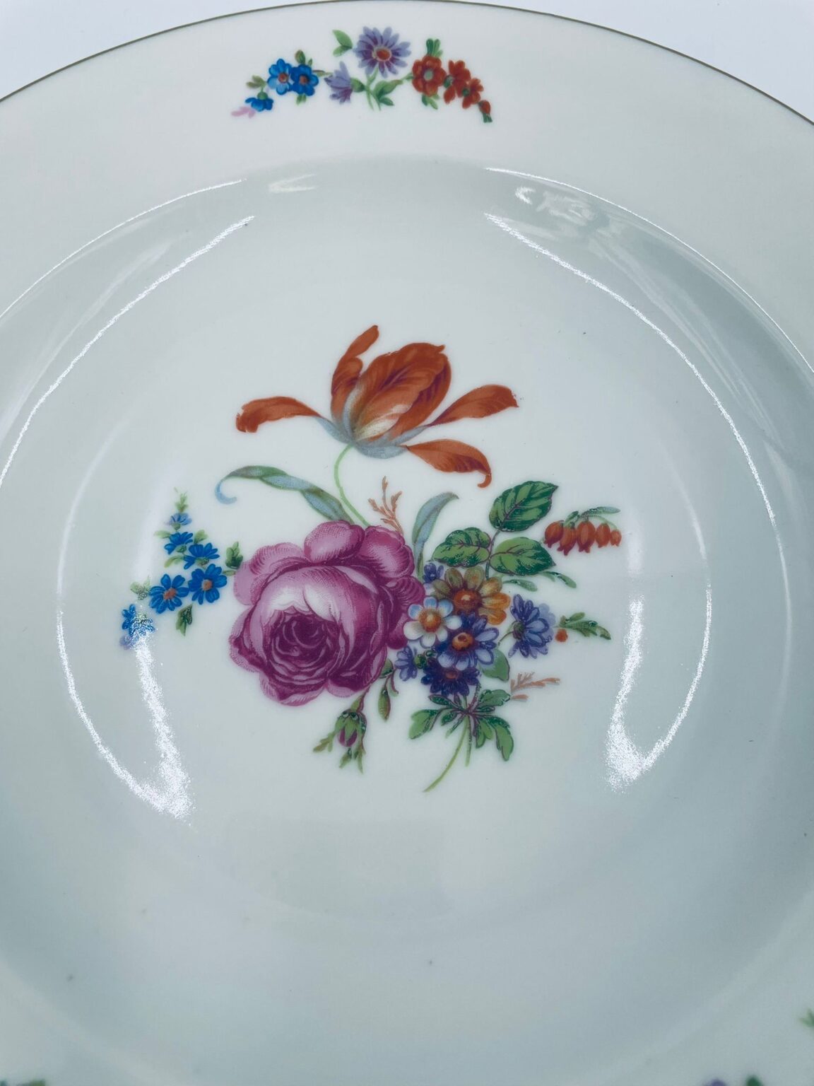 Antique deep dinner plate France P. C. L - Ant-art